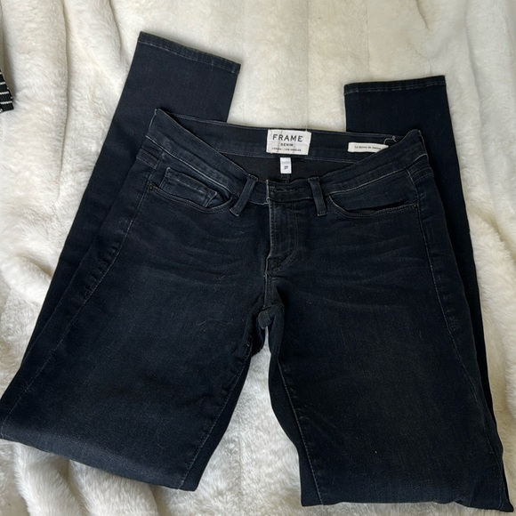 Frame Denim | Jeans | Frame Denim Black Jeans Sz 27 | Poshmark
